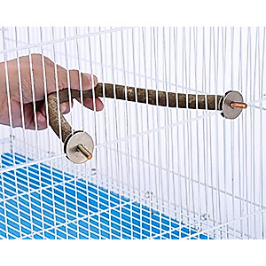 Mogoko Natural Bird Perches U-Shaped Grapevine Bird Cage Stands Parrot Cage Accessories for Parrots, Parakeets Cockatiels, Conures, Macaws, Love Birds, Finches