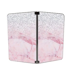 MightySkins Skin Compatible with Microsoft Surface Duo - Girly Marble Dazzle | Protective, Durable, and Unique Vinyl Decal wrap Cover | Easy to Apply, Remove, and Change Styles | Made in The USA