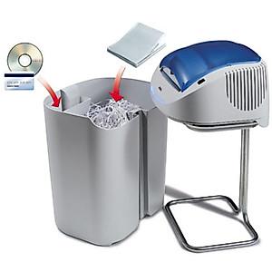 KOBRA +2 SS7 Professional Personal and Deskside Straight Cut Shredder; 2 Shredder Functions: up to 26 Sheets of Paper at a time or CD-Roms, DVDs and Credit Cards