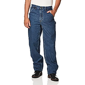 Carhartt Men's Original Fit Work Dungaree Pant (Regular and Big and Tall), Deepstone, 36W X 32L
