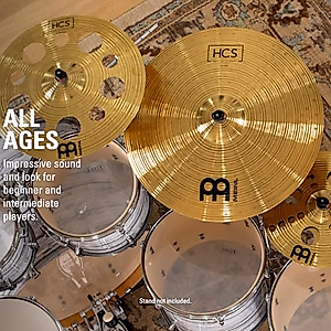 Meinl Cymbals HCS 22” Ride Cymbal for Drum Set — Made in Germany — Traditional Medium Brass, 2-Year Warranty (HCS22R)
