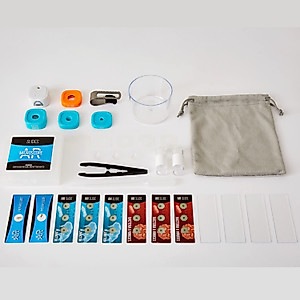 Eastcolight Micro Flip 300X Mini Pocket Microscope Mobile Camera, Phone Microscope with Detachable Lenses for Most Smartphone, Portable Micro Magnetic Blocks for Kids Adults