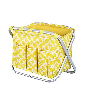 Bookshelf Pocket Version of Cloth Magazine Rack/Magazine Newspaper Storage Rack Basket/Newspaper Desktop Finishing Newspaper Rack FANJIANI (Color : Yellow)
