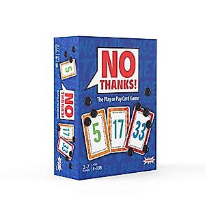 Amigo Games No Thanks! The Play or Pay Card Game – Avoid Taking Points in This Exciting & Simple Classic Card Game for Family Game Night – Perfect for Kids & Adults ages 8 & Older