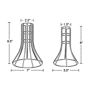 ODIEE Turkey Rack/Beer can Chicken Holder,Big Green Egg,Weber Accessories,Vertical Chicken Rack, Roaster Chicken Roasting Stand Chicken Holder, (8" + 9.5")
