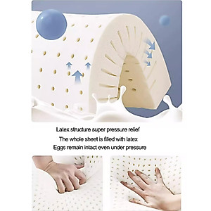 YLFFFZZZ Natural Latex Mattress, Compression-Resistant, Fluffy and Soft Organic Mattress, Suitable for Single Bed Student Dormitory,6.5cm,120x190cm