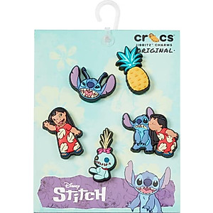 Crocs Jibbitz 5-Pack Disney Shoe Charms | Jibbitz for Crocs, Lilo and Stitch, One Size