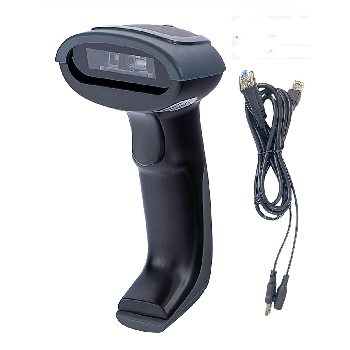 Perfiware HS1000 Barcode Scanner for Cash Register with 𝐒𝐞𝐫𝐢𝐚𝐥 𝐂𝐨𝐧𝐧𝐞𝐜𝐭𝐢𝐨𝐧, DC 2.1 or USB Cable for Power Supply,Serial Port for Data Transmission,𝐒𝐞𝐫𝐢𝐚𝐥 Barcode Scanner