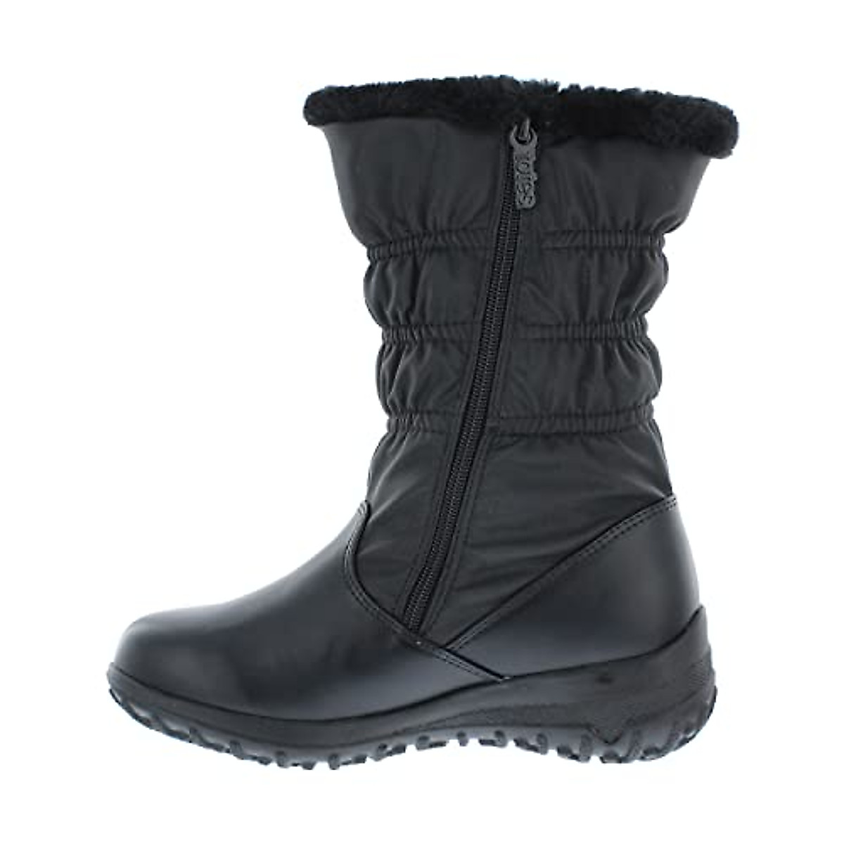 totes Womens Madina Snow Boots, Black, 10