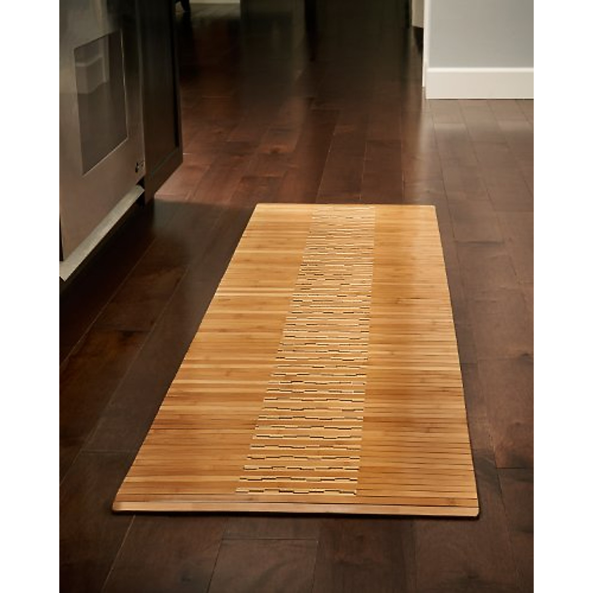 Anji Mountain Kitchen and Bath Mat, 20 in x 72 in, Natural