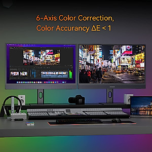 INNOCN 32" OLED 4K Computer Monitor, UHD (3840 x 2160) Professional Monitor, Type-C, HDR 10, 99% DCI-P3, 99% sRGB, 1M:1, Tilt/Height/Pivot Adjustable Stand, VESA Mountable - 32Q1U