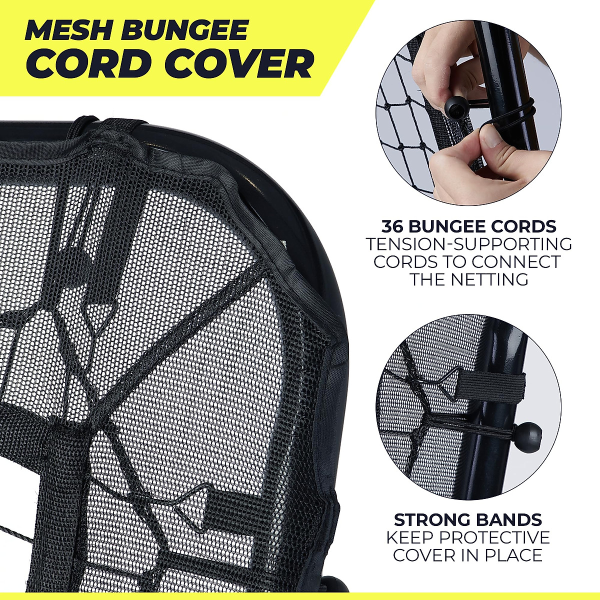 Victorem Lacrosse Rebounder for Backyard - 4x6 Inches Lacrosse Bounce Back Net, Volleyball Rebounder, Pitch Back Baseball Rebounder fits for Volleyball, Tennis and Softball Training