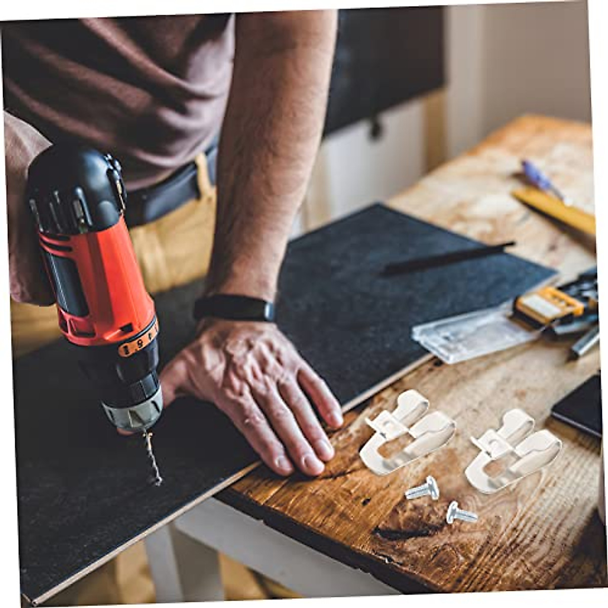 VILLCASE 50 Pcs Belt Hook Clip Leash Clip Belt Clips Tool Clip Power Tool Hook Holster Belt Clip Key Hooks for Keychain Spring Buckle Clip Hooks Drill Belt Buckle Jacket Spring Clip