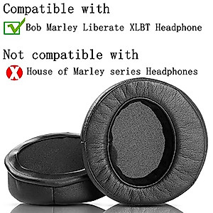 YDYBZB Earpads Cushion Ear Pads Memory Foam Replacement Compatible with Bob Marley Liberate XLBT Headphones