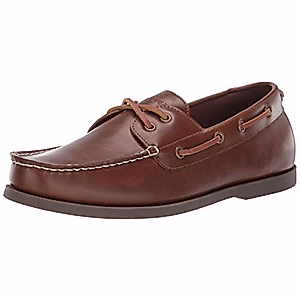 Tommy Hilfiger Men's Brazen3 Boat Shoe, Natural, 9