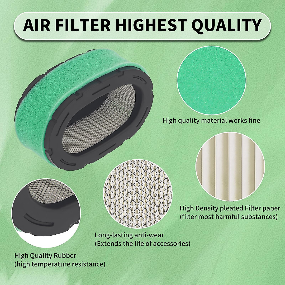 MOTOYUN Air Filter 16-083-04-S 16-083-05-S Compatible With EZT715 EZT725 EZT740 EZT750 ZT710 ZT720 ZT730 ZT740 KT610 KT620 KT715 KT725 KT730 KT735 KT740 KT745 (2 PCS)