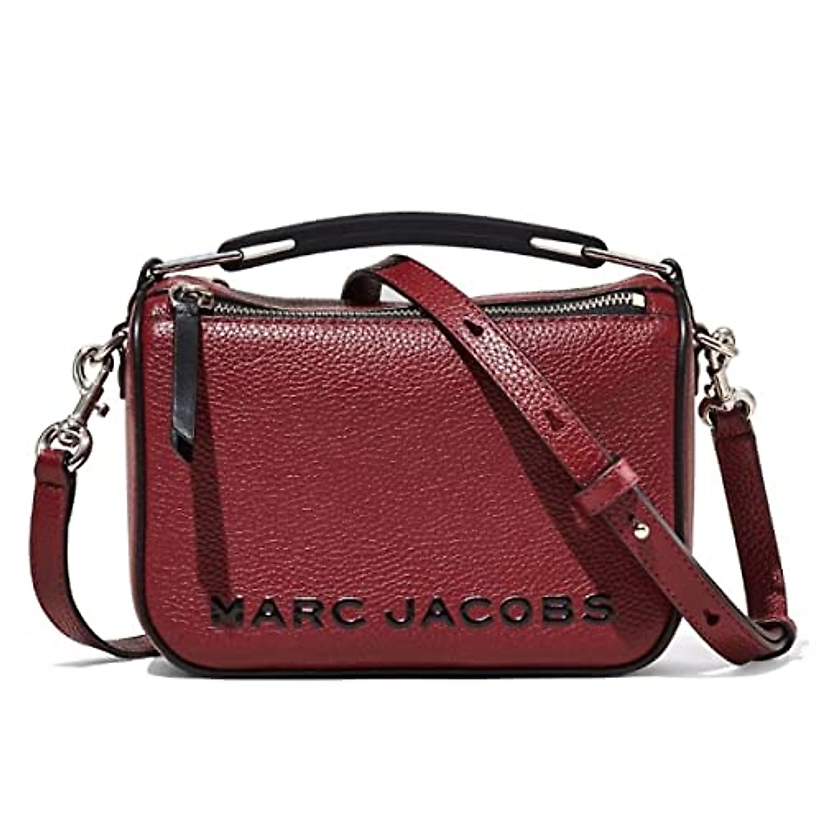 Marc Jacobs The Softbox 20 Vachetta Red With Silver Hardware Pebbled Leather Women's Shoulder Bag