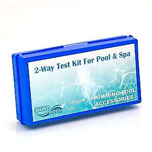 WWD POOL Swimming Pool Spa Water Chemical Test Kit for Chlorine and Ph Test (2 Way Test Kit)