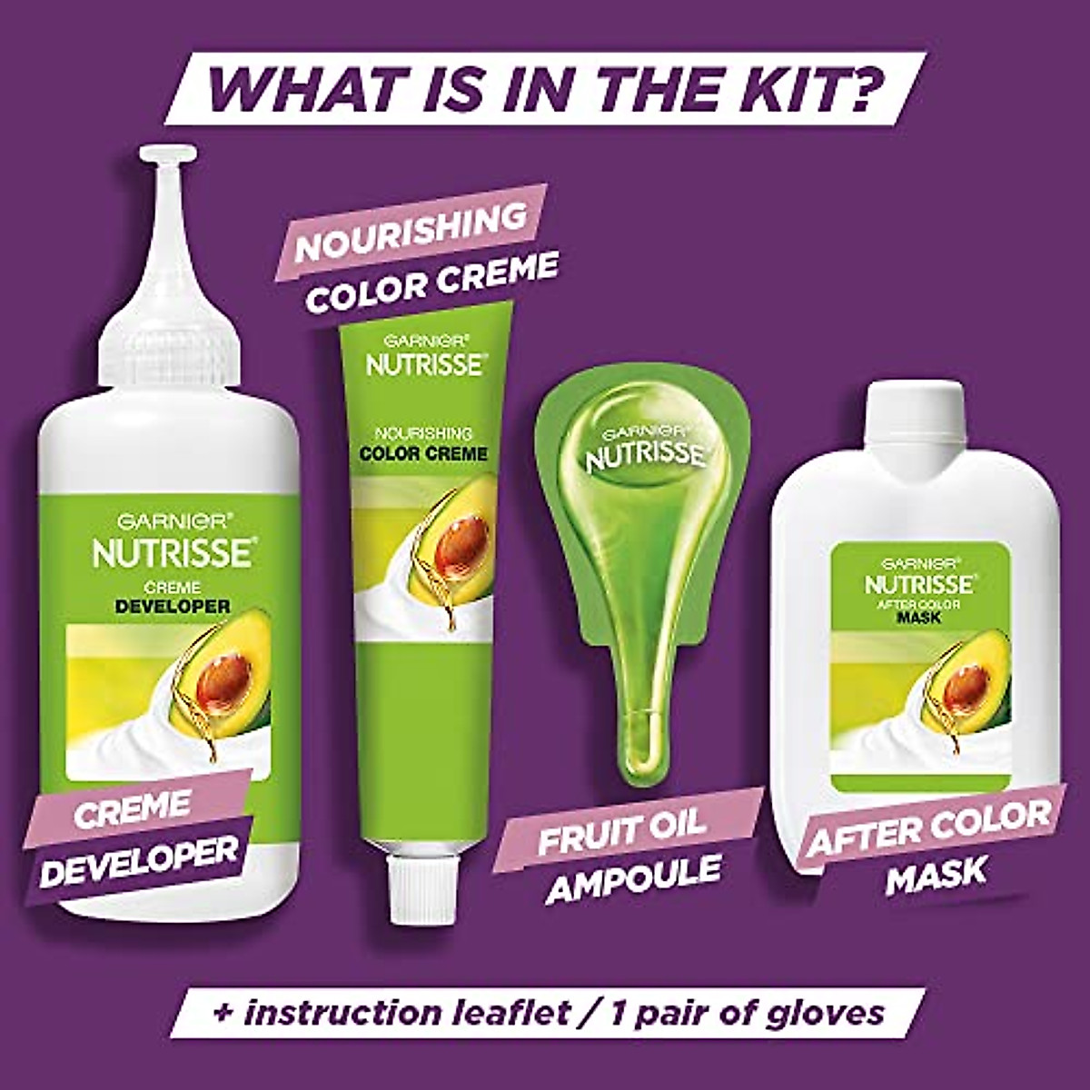 Garnier Hair Color Nutrisse Ultra Color Nourishing Creme, LB1 Ultra Light Cool Blonde (Calla Lily) Permanent Hair Dye, 1 Count (Packaging May Vary)