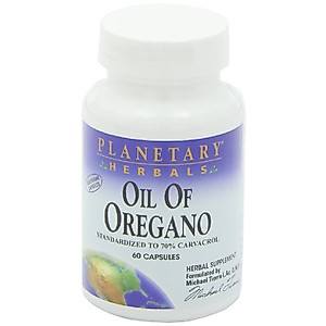 Planetary Herbals Oil of Oregano, May Provide Support To The Immune System,60 Vegetarian Capsules