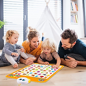 Electronic Alphabet Wall Chart, Talking ABC Interactive Alphabet Poster at Daycare, Preschool, Kindergarten for Toddlers, Kids Educational Learning Toys Birthday Gifts for 1 2 3 4 Year Old Girls Boys