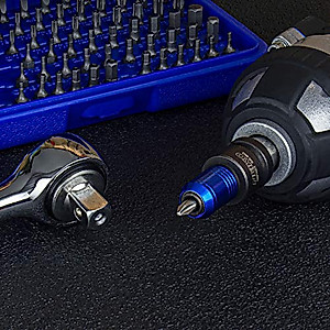 Neiko 30275A Impact Wrench Adapter for Ratchet-Wrench Drivers, 1/2-Inch-Drive Female to 1/4-Inch Hex Converter, Quick-Change Chuck, CrMo Steel