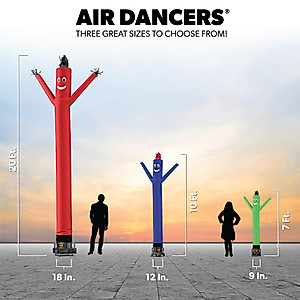 LookOurWay Air Dancers Wacky Waving Inflatable Tube Man Set - 7ft Tall Advertising Air Dancer Waving Man Inflatable Tube Guy with Sky Dancer Blower- Purple