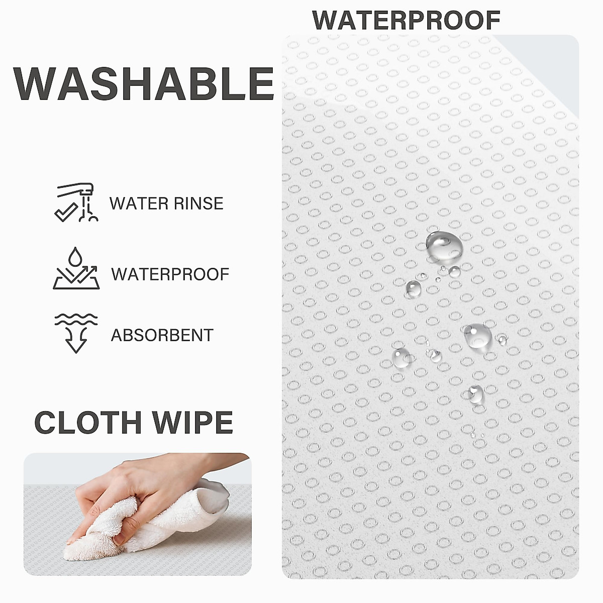 12 Pcs Refrigerator Mats, Refrigerator Liners for Glass Shelves Washable and Cuttable, Fridge Liners for Cabinets and Drawer Cover Mats Kitchen Gadgets Accessories Organization (Clear)