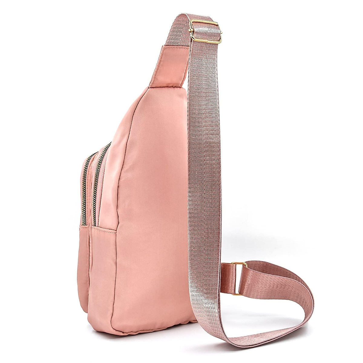Aisijimo Small Sling Bag For Women Men Casual Crossbody Sling Backpack (Pink)
