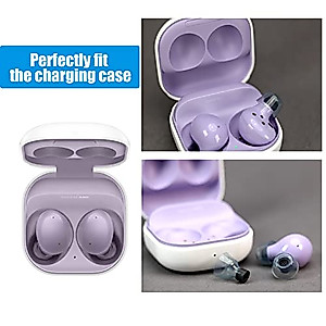 Ear Tips for Samsung Galaxy Buds 2 True Wireless Earbuds Noise Cancelling Ear Buds Anti-Slip Replacement 1 Pair, Fit in The Charging Case (Large)