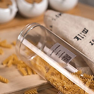 M200 Label Maker Machine - Portable Bluetooth Thermal Label Maker Printer Compatible with Android & iOS, with One Roll 40x60mm Clear Thermal Labels