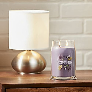 Yankee Candle Dried Lavender & Oak​ Scented, Signature 20oz Large Jar 2-Wick Candle, Over 60 Hours of Burn Time