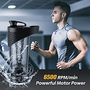 Electric Protein Shaker Bottles, Portable Mixer Cups, 28Oz Large Capacity Blender Bottles, Made with Tritan - BPA FREE, Rechargeable Powerful for Smooth Protein Shakes