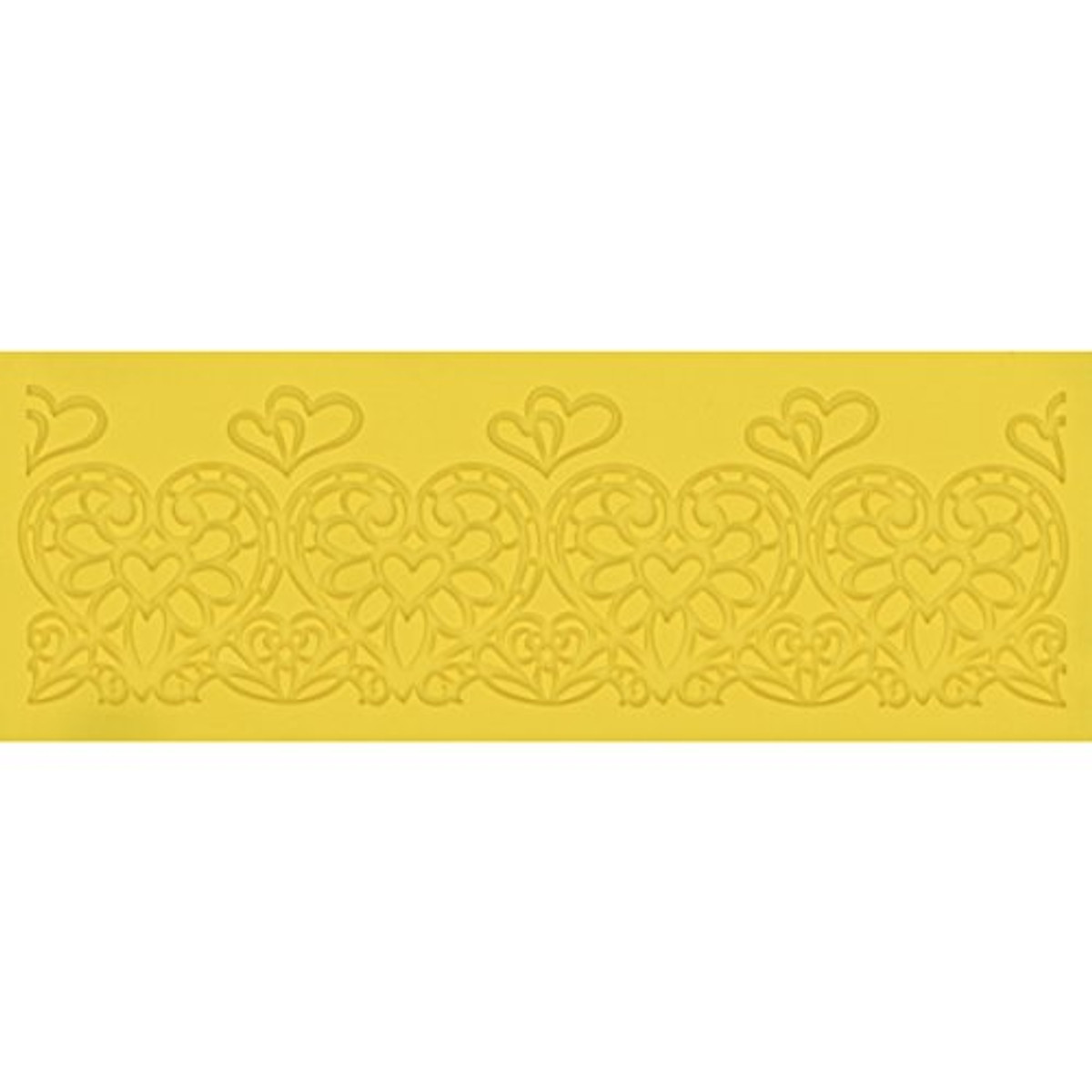 Global Sugar Art Hearts Embrace Silicone Lace Mat by Chef Alan Tetreault