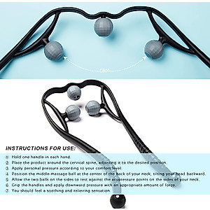 Lyanxinlei Best Self Massager for Your Neck with Multiple Trigger Points for Pain Relief