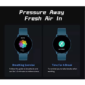 Smart Watch 2022 for Woman and Men, 1.28 ich Full Screen Touch, Activity Trackers Compatible iOS/Android, IP68 Waterproof, Black 1.28 inch VMX1 0