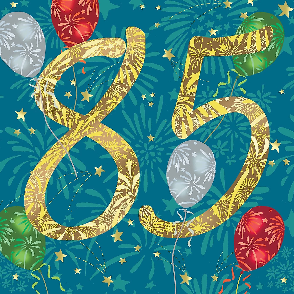 Twizler 85th Birthday Card - 85 Year Old Card - Age 85 Birthday Card - Unisex 85th Birthday Card for Him Her Female Male - Happy Birthday Card Age 85 for Mom Dad Grandad Nan Brother Sister Friend