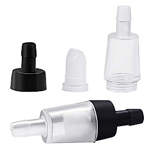 Leinuosen 20 Pack Aquarium Air Pump Check Valves Plastic One Way Non-Return Check Valve Air Pump Accessories for Fish Tank, Black