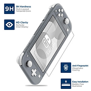 Tech Armor Ballistic Glass Screen Protector Designed for Nintendo Switch Lite 2019 Tempered Glass 2 Pack