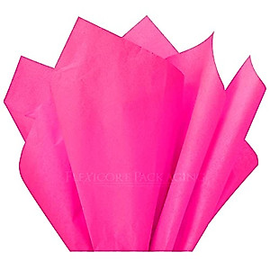 Flexicore Packaging| Gift Wrap Tissue Paper|15"x20"|100 Count (Hot Pink, 100 Sheets)