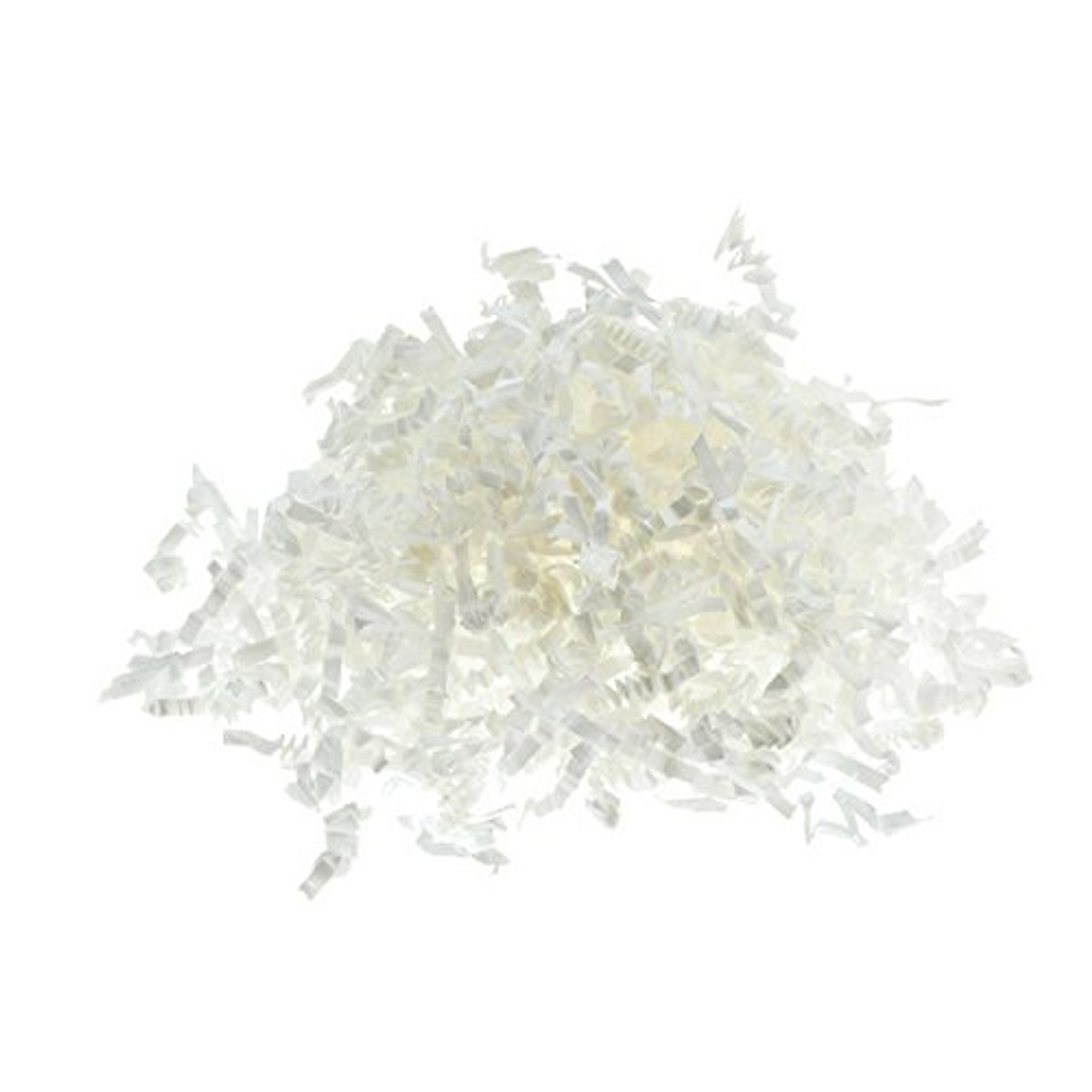 Mrs Fizz Crinkle Cut Paper Shred Filler for Packing and Filling Gift Baskets (2 LB) White