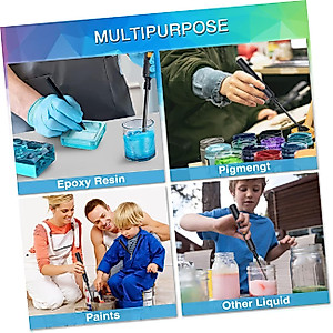 1 Set Epoxy Resin Mixer Drill Paint Mixer Paint Stirrer Resin Mixing Paddle for Drill Resin Stirrer Resin Mixer Paddles Epoxy Mixers Drill Resin Mixer Drill Epoxy Mixer Paddles