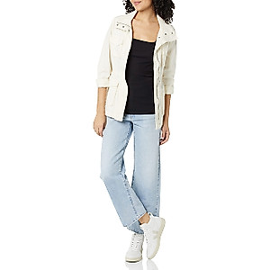 Amazon Essentials Women's Slim Fit Square Neck Tank, Pack of 2, Black, Medium