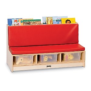Jonti-Craft 37480JC Literacy Couch, Red