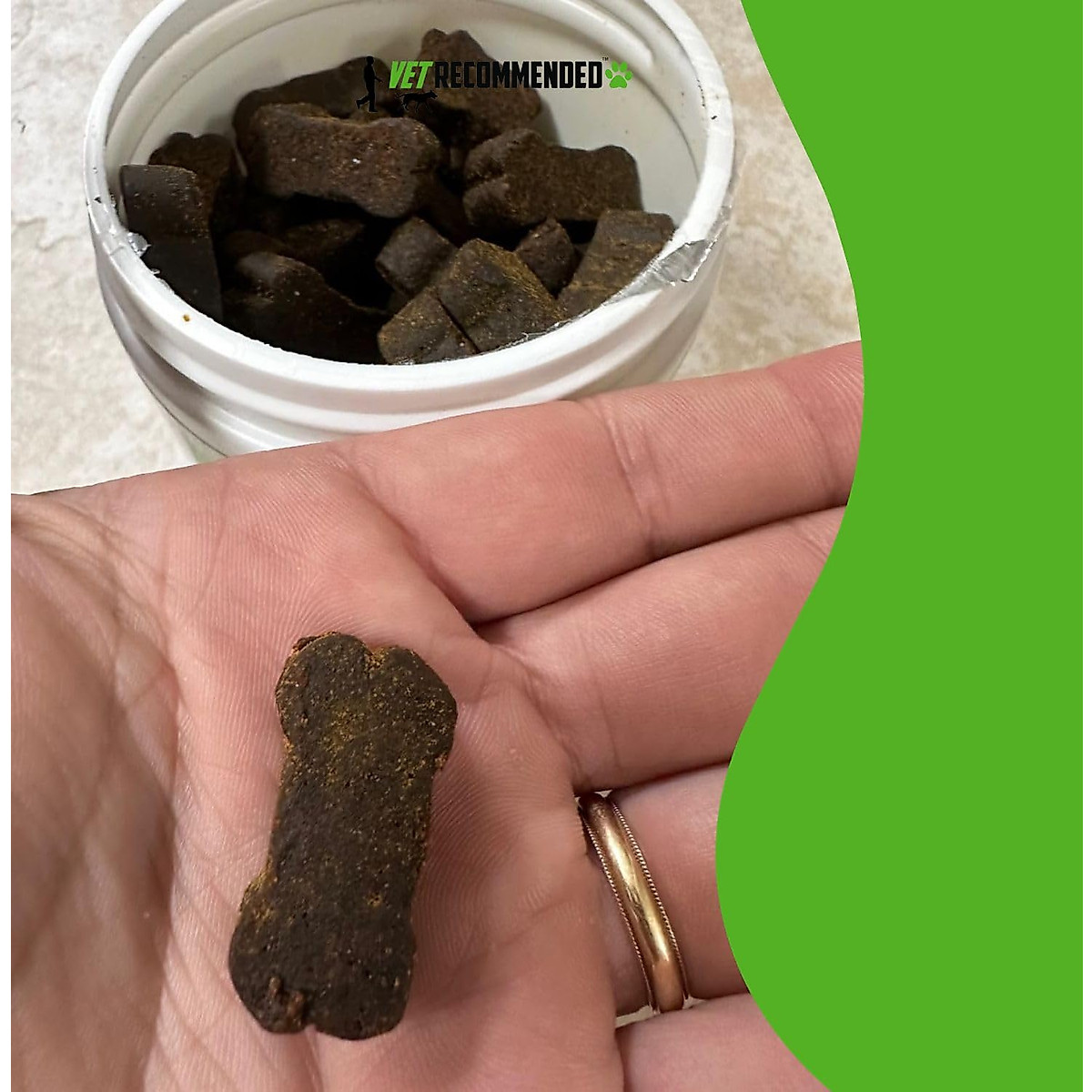 Vet Recommended™ Hip and Joint Supplement Chew for Small & Medium Dogs - Glucosamine, MSM & Chondroitin Chews | 60 Count