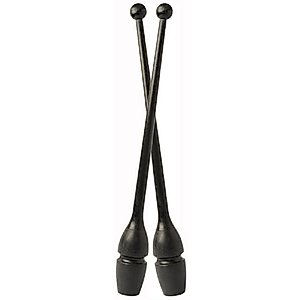 Pastorelli Rhythmic Gymnastics connectable Clubs, mod. MASHA - 40.50 cm (Black)