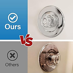 Shower Faucet Cover Plate Escutcheon Replacement for Moen 16090, Shower Handle Cover Plate for One-Handle Tub and Shower Faucets (Chrome)