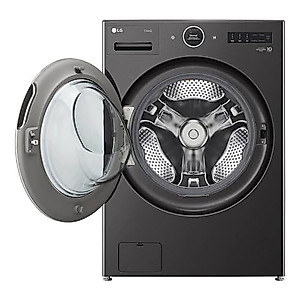 LG WM6700HBA 5.0 Cu. Ft. Black Steel Front Load HE Stackable Smart Washer