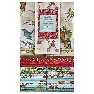 Wilmington Prints Susan Winget Savor The Gnoment 2.5'' Karat Crystals 40pcs, Multi