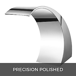 Happybuy Stainless Steel Pool Fountain 17.7 x 11.8 x 23.6 inches Pool Fountain Silver Pool Fountains for In Ground Pools Garden Outdoor Waterfalls Sheer Descent Pond Water Feature